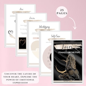 Devine Feminine Energy Female Archetype Bundle Symbols of Femininity Worksheets Goddess ...