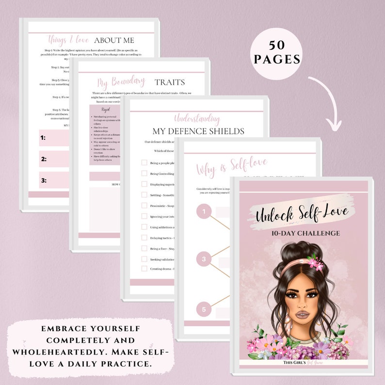 Resilience Bundle Imposter Syndrome Workbook Self Acceptance Worksheet ...