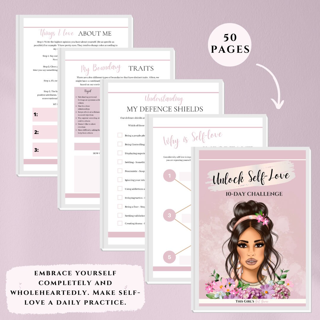 Resilience Bundle Imposter Syndrome Workbook Self Acceptance Worksheet ...