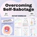 Self-sabotage Therapy Worksheets Acceptance and Commitment Therapy ...