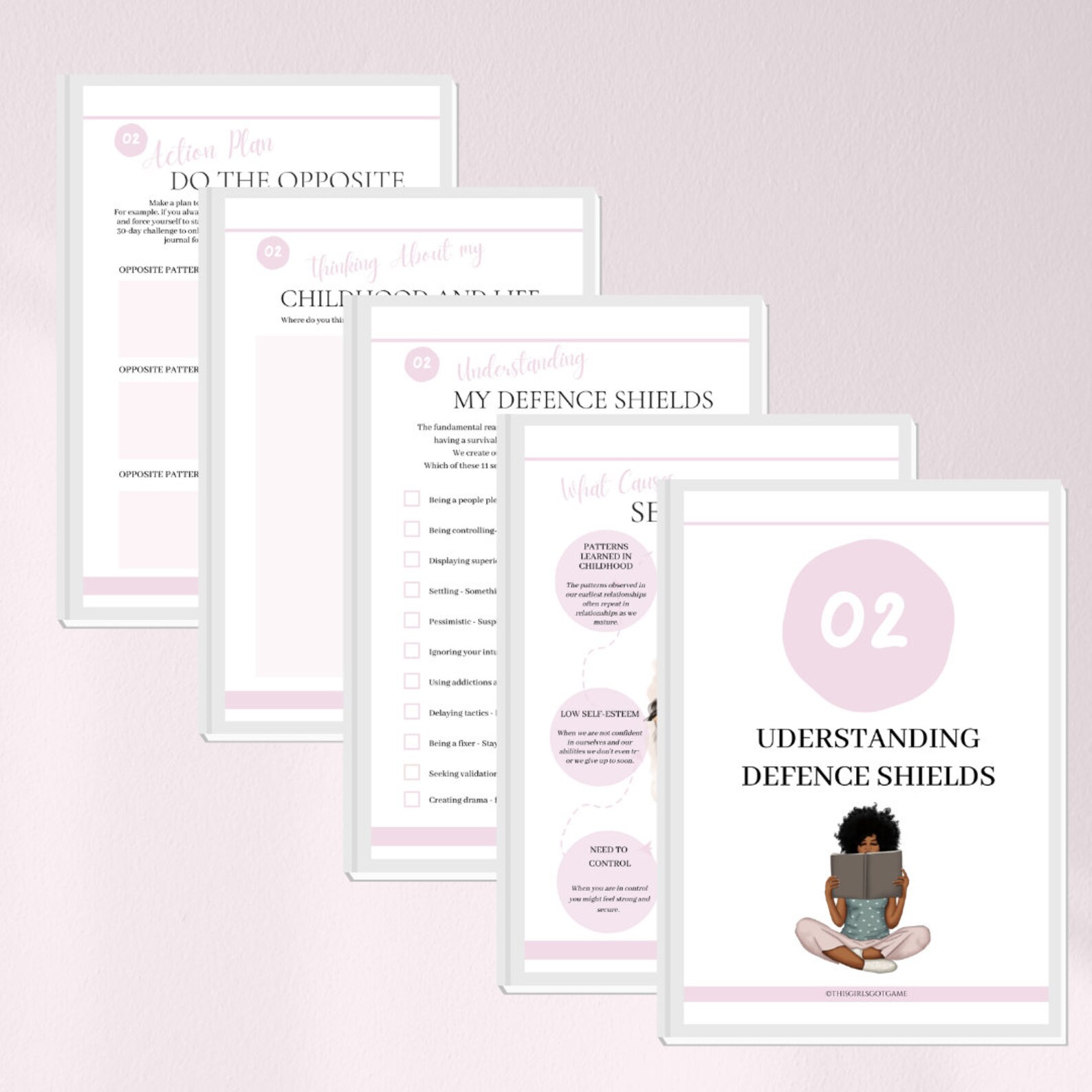 Stop Self Sabotage Workbook Imposter Syndrome Worksheets Self Love ...