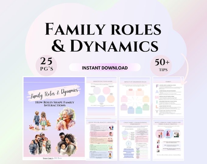 Family Roles Handout - Etsy