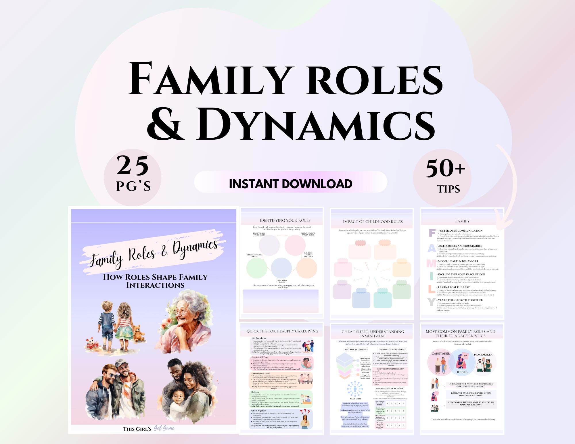 Family Dynamics Worksheets for Therapists Family Therapy Worksheets ...