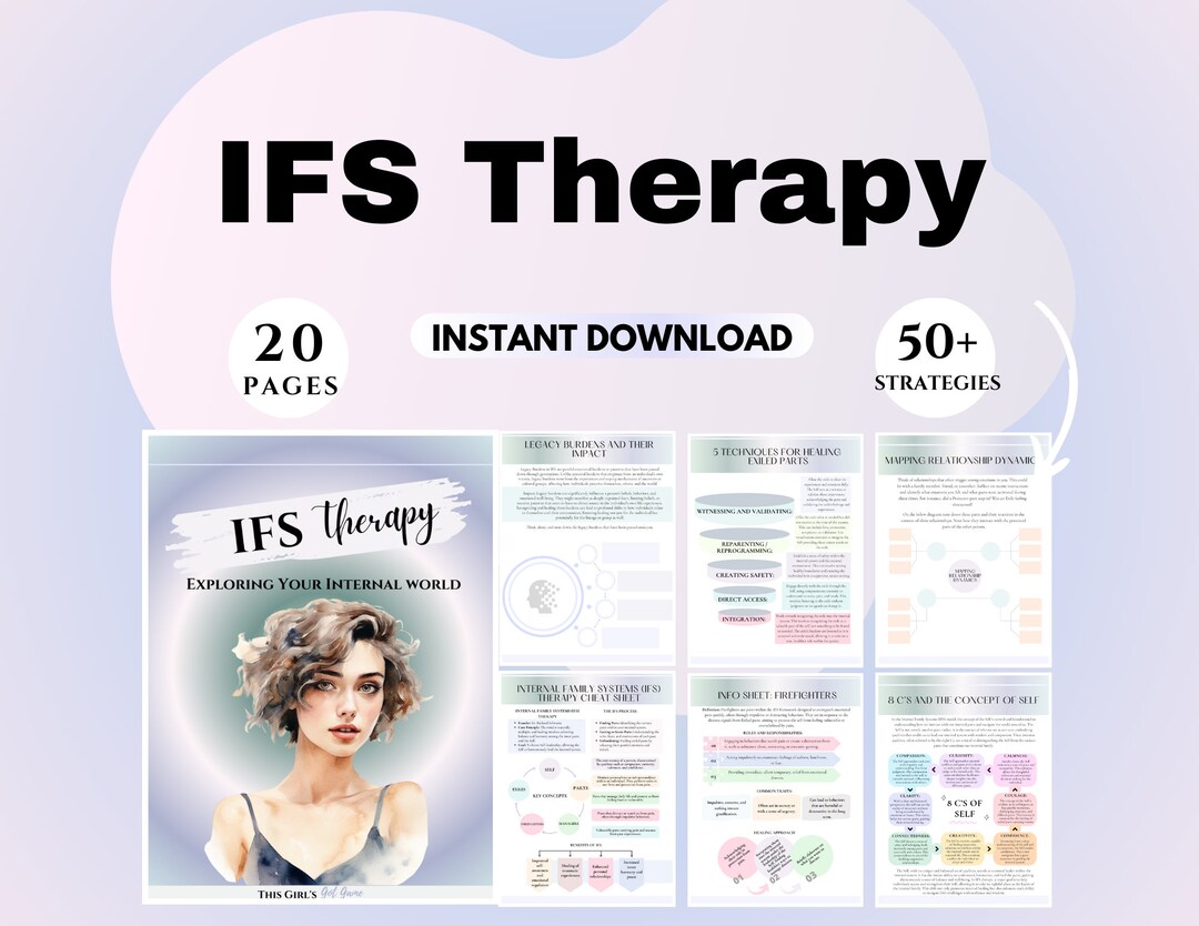 IFS Workbook Self-healing Journal Internal Family System Printables CBT ...
