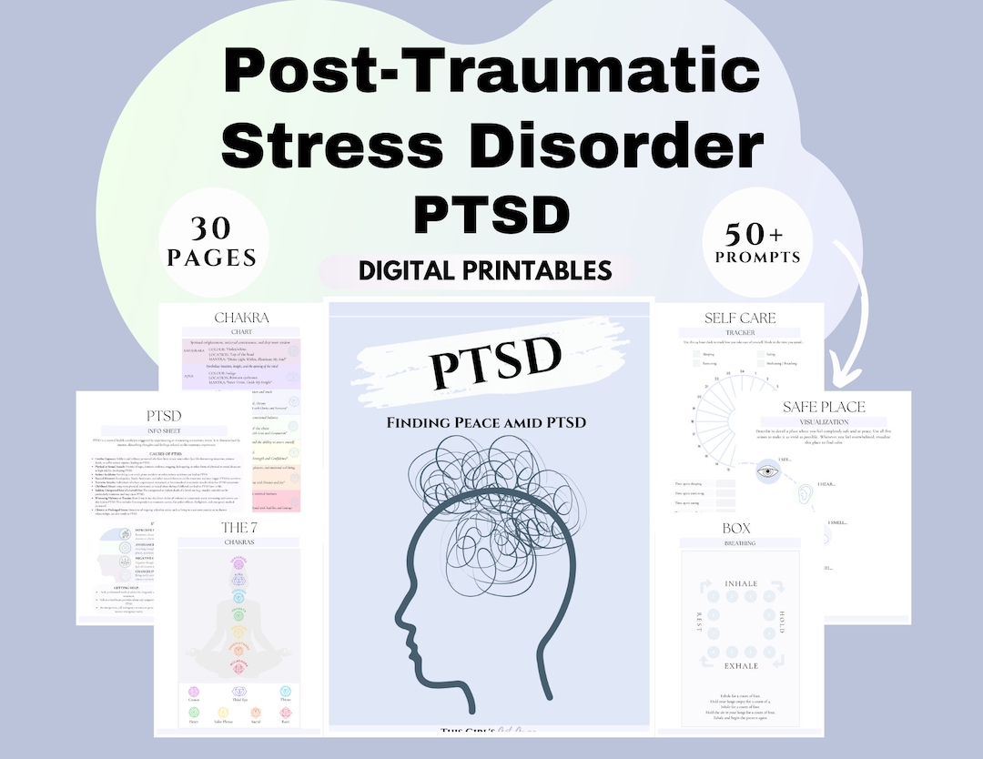 Post-traumatic Stress Disorder Journal PTSD Worksheets Trauma Therapy ...