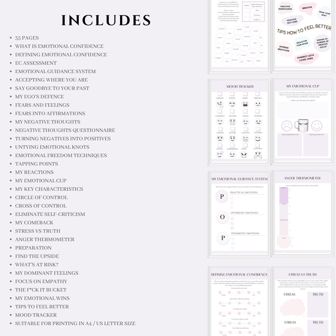 Feeling Confident Teen Self Worth Journal Self-esteem Journal School ...