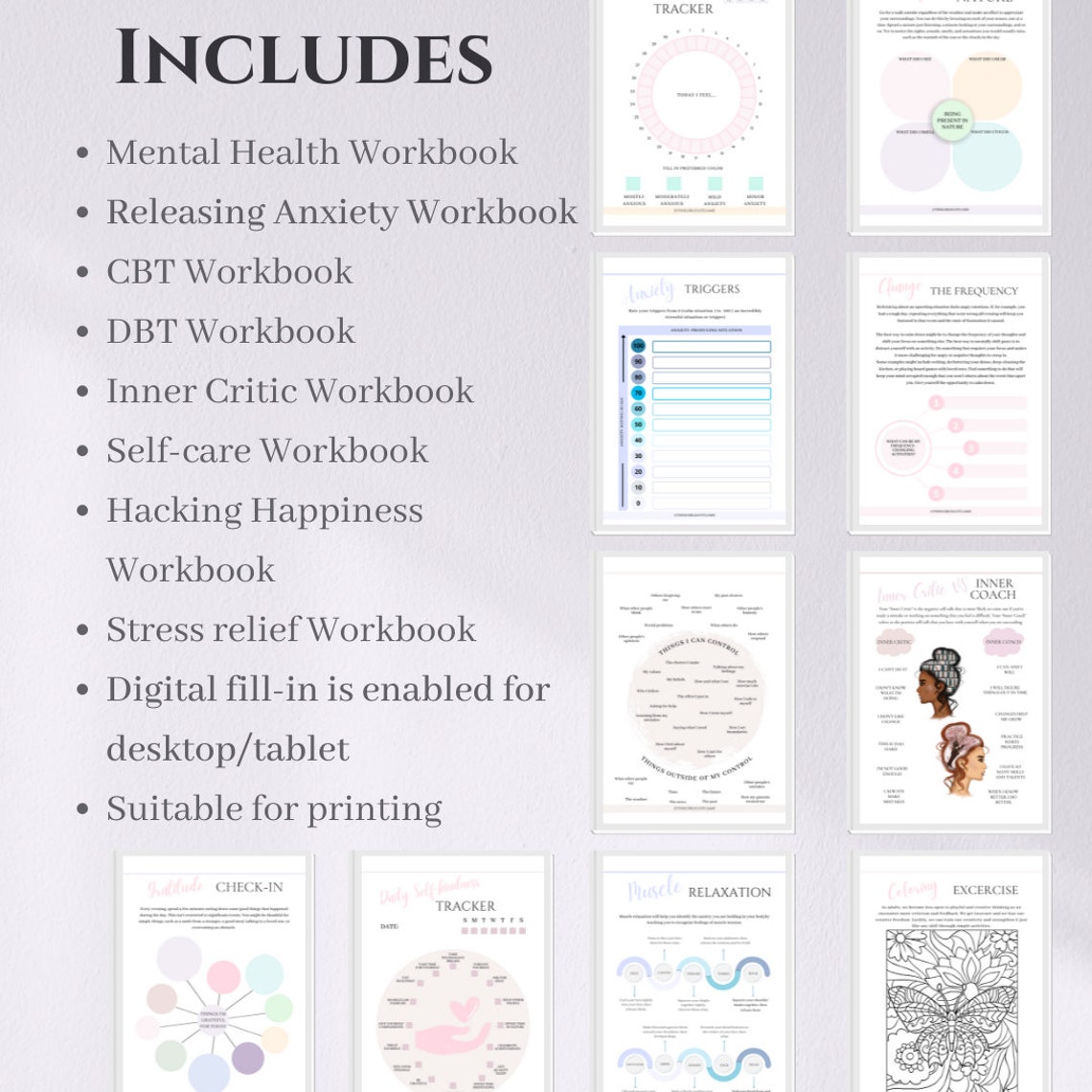 CBT and DBT Mental Health Mega Bundle Positive Psychology Dbt Skills ...