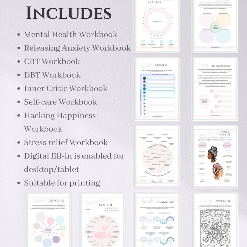 CBT and DBT Mental Health Mega Bundle Positive Psychology Dbt Skills ...