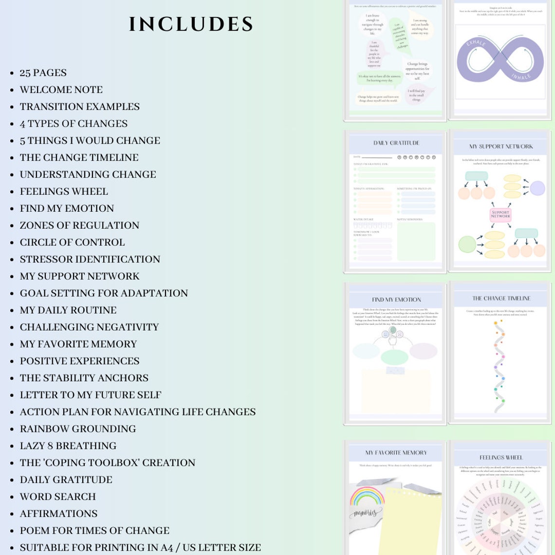 Coping Skills Worksheets for Kids Therapy Journal Family Therapy ...
