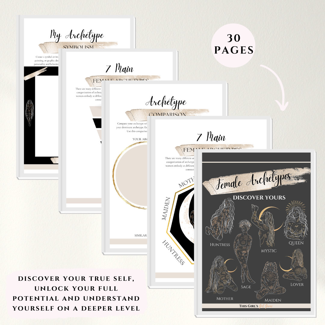 Essence of Goddess Bundle Women Archetypes Worksheet Pack Feminine ...