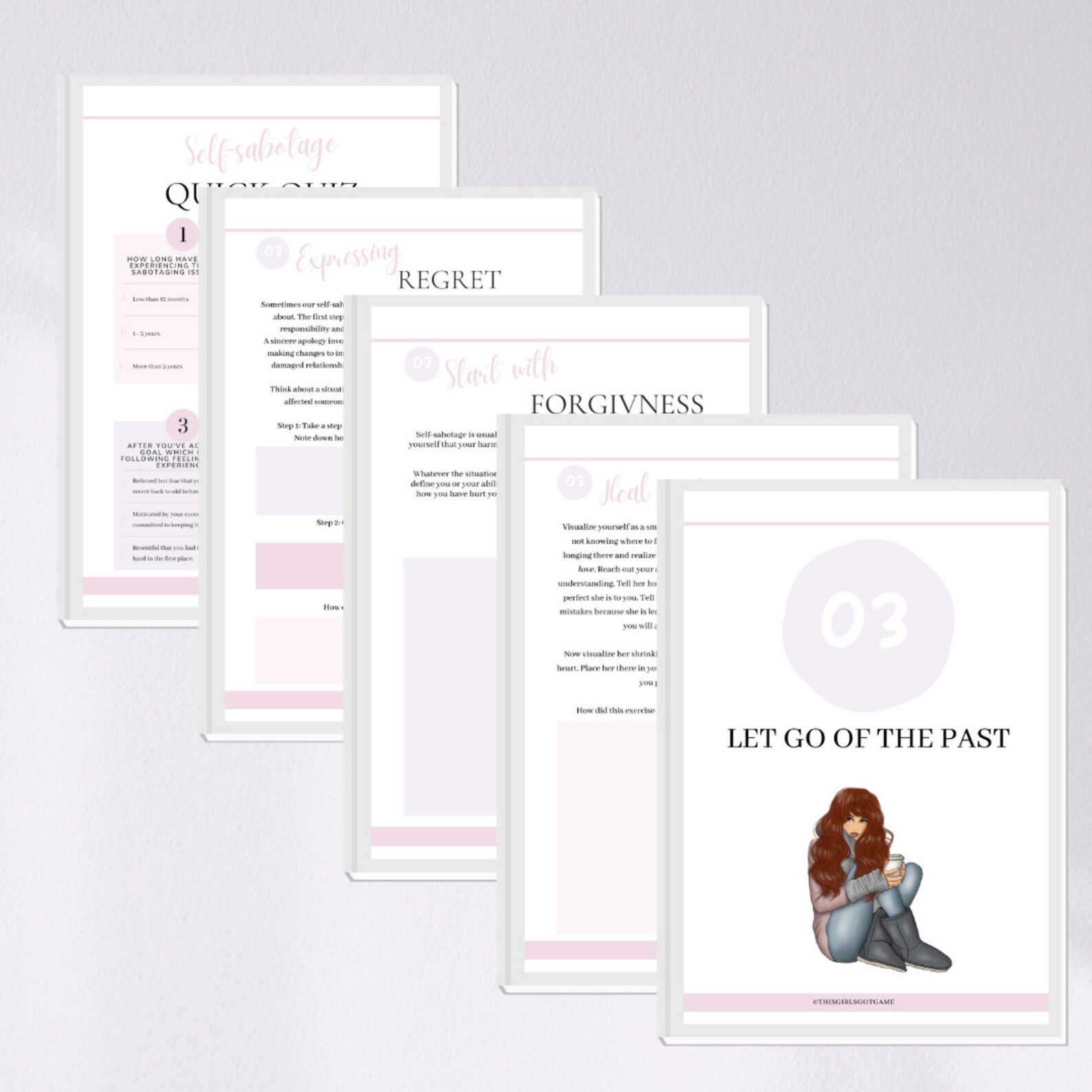 Stop Self Sabotage Workbook Imposter Syndrome Worksheets Self Love ...