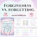 Forgiveness Worksheets Emotional Healing Journal Self Help Therapy ...