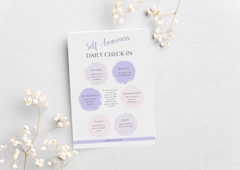 Self Awareness Journal Self-reflection Prompts Personal Growth ...