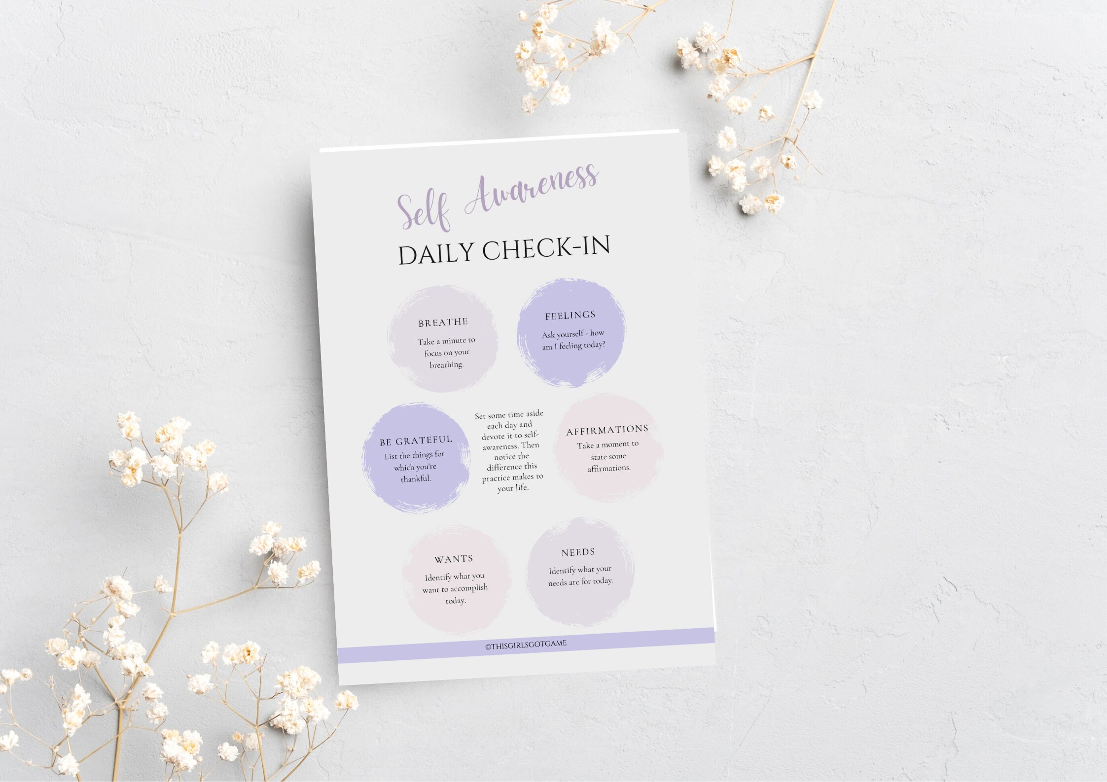 Self Awareness Journal Self-reflection Prompts Personal Growth ...