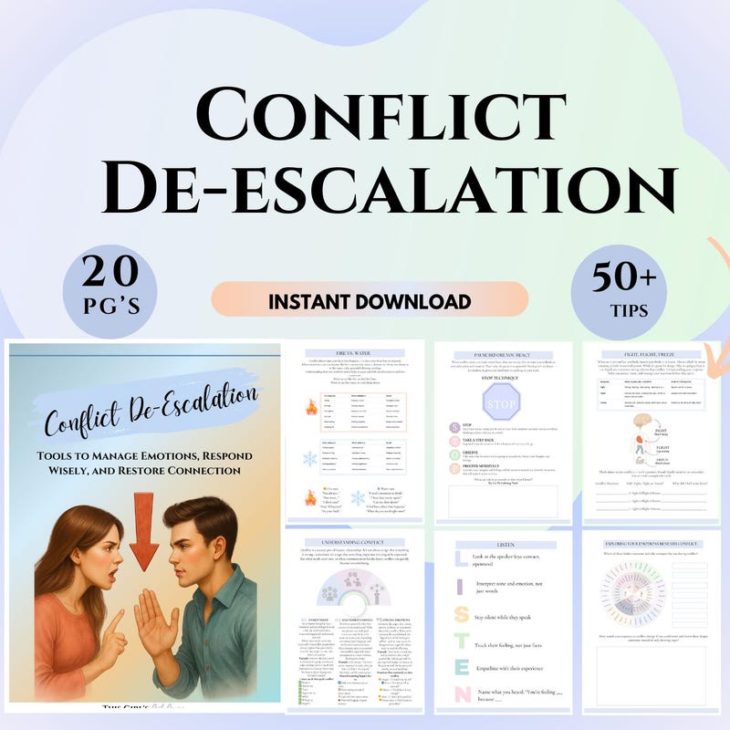 Conflict Resolution Poster - Etsy