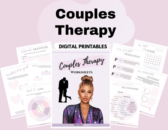 Couples Therapy Worksheets / Relationship Communication - Etsy