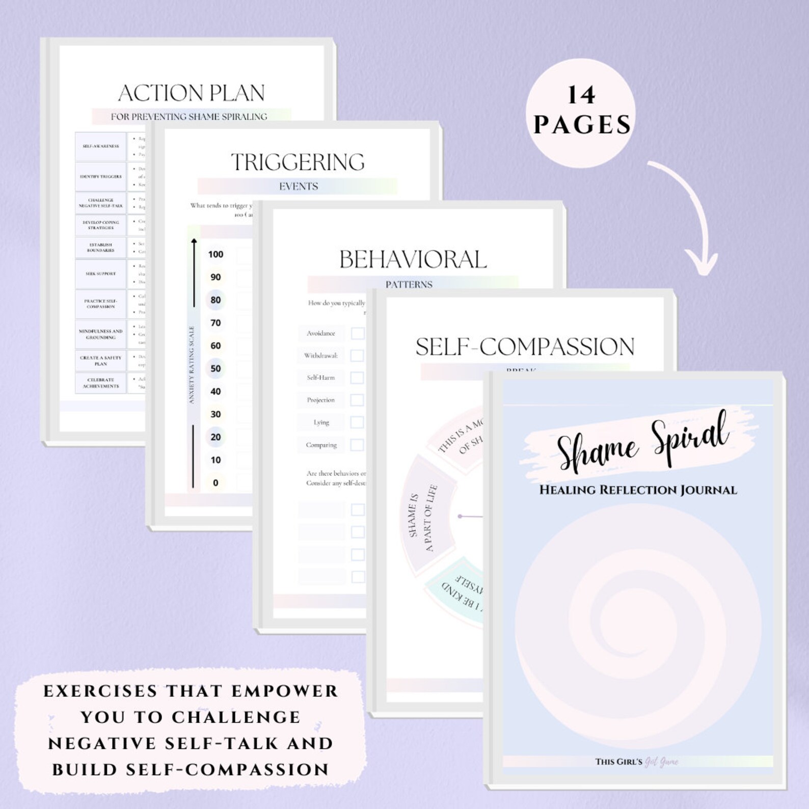 Therapy Worksheet Bundle Acceptance Therapy SFT Therapist Workbook ...
