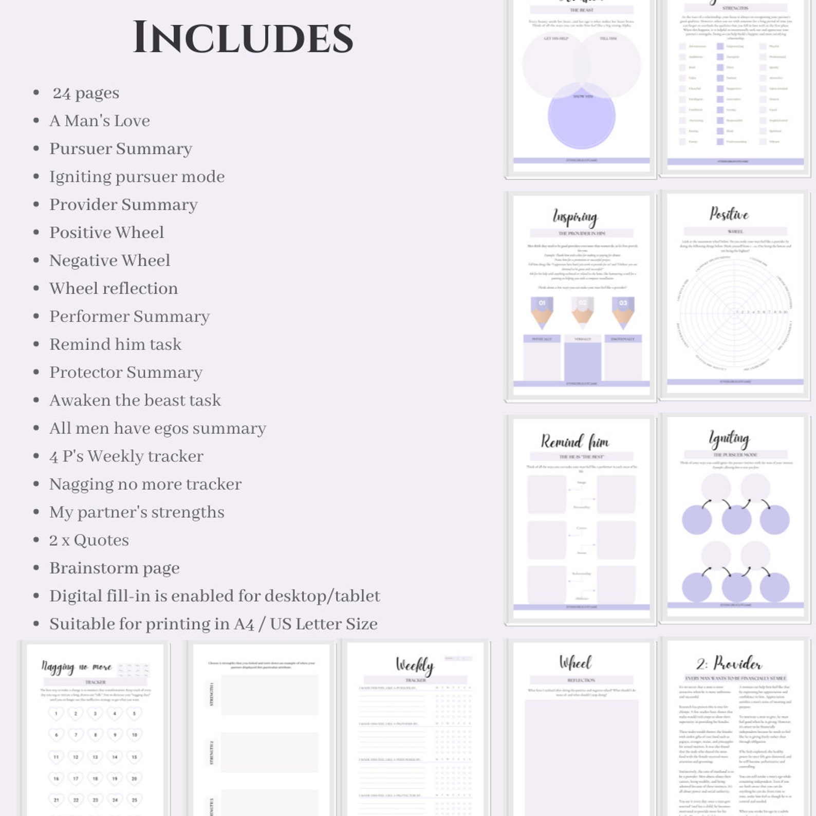 How to Make a Man Feel Wanted Workbook Stroke His Ego Dating - Etsy UK