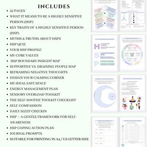 Highly Sensitive Person (HSP) Therapy Workbook Coping Skills and Stress ...