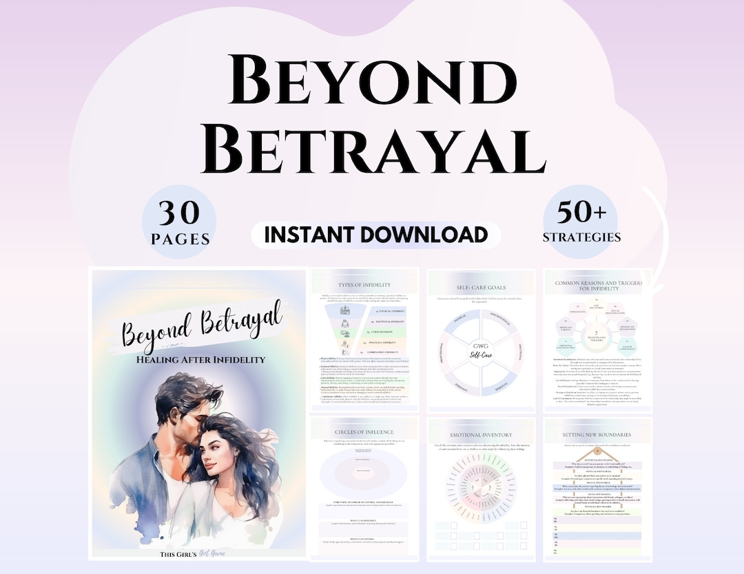 Couples Therapy Worksheets Infidelity Recovery Workbook Betrayal ...