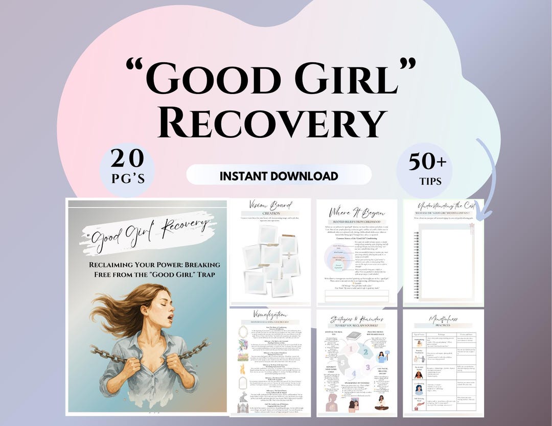 Female Recovery Counseling Worksheets Self-worth & Boundaries Healing ...