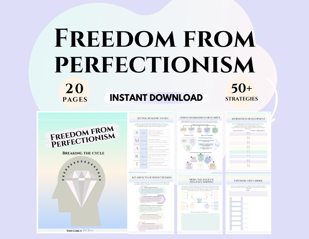 Perfectionism Worksheet Self-growth Therapist Resource Therapy ...