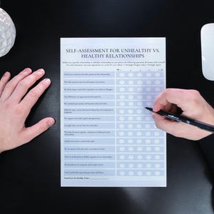 Healthy Vs Unhealthy Relationship Therapy Worksheets IFS Journal ...