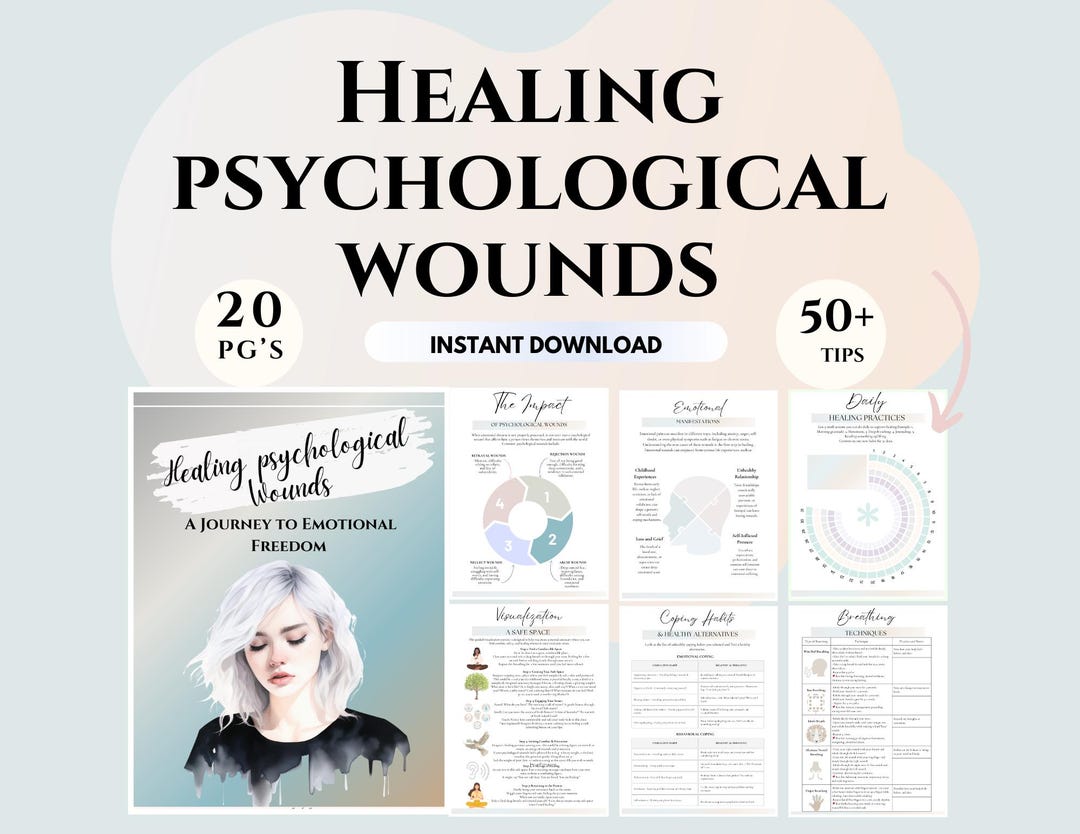 Psychological Healing Tool CBT Therapy Worksheets PTSD Recovery ...