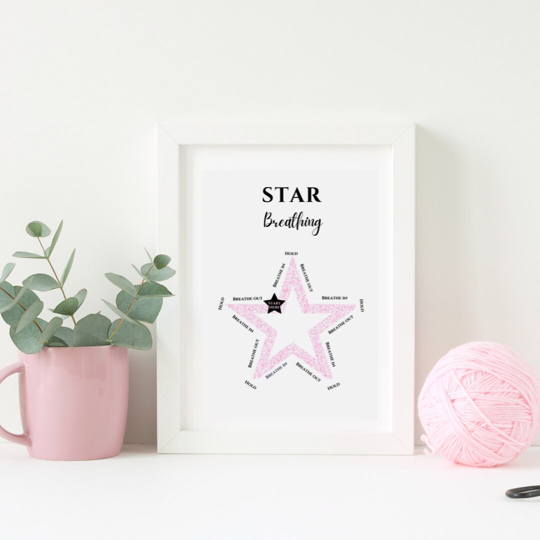 Star Breathing Poster S.T.A.R. Breathing Tool Coping Skills for Kids ...