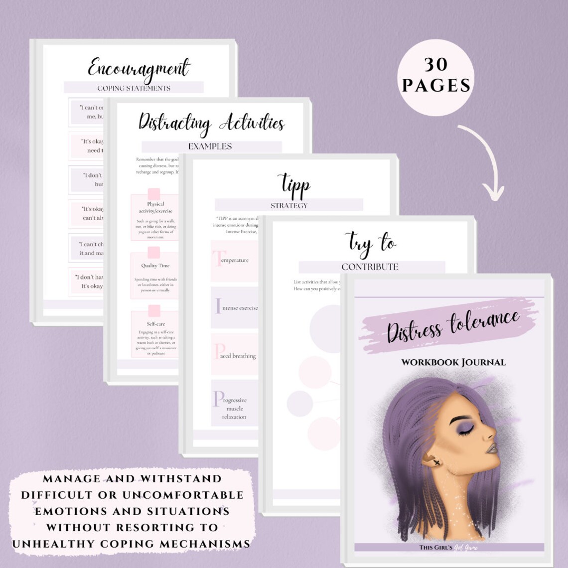 DBT Bundle Coping Skills Printable Handouts Dialectical Behavior ...