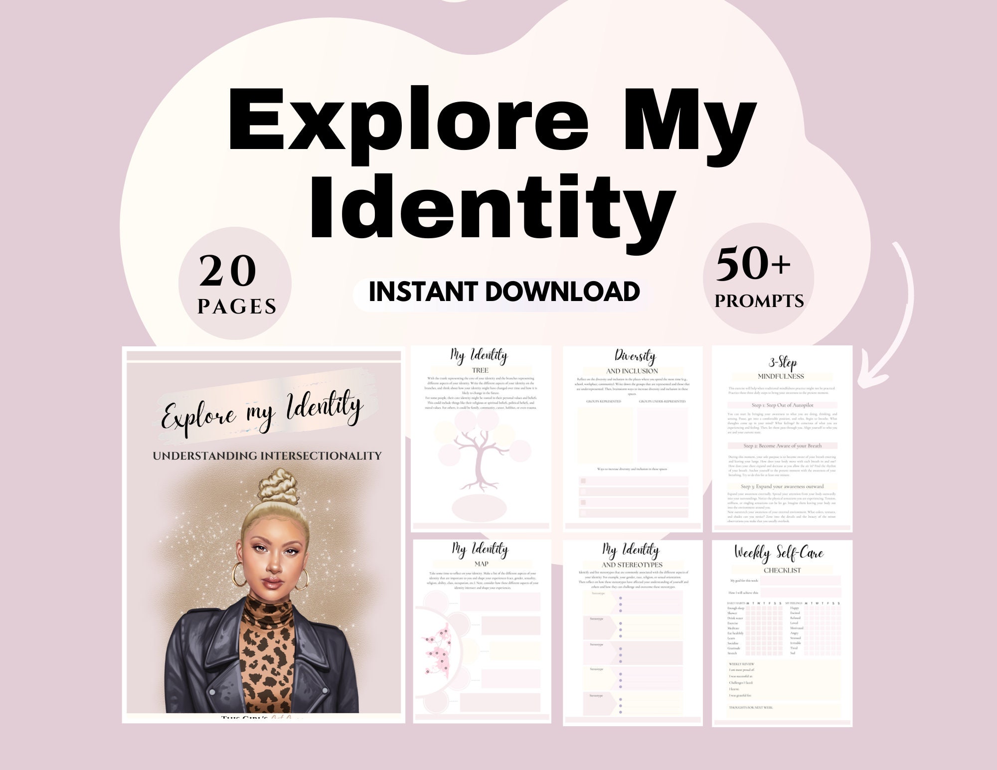Identity Worksheet Identity Worksheets Etsy