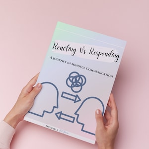 Reacting Vs Responding Communication Skills Worksheets for Therapists ...