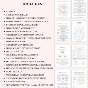 Bipolar Disorder Therapy Worksheets Bipolar Management Coping Skills ...