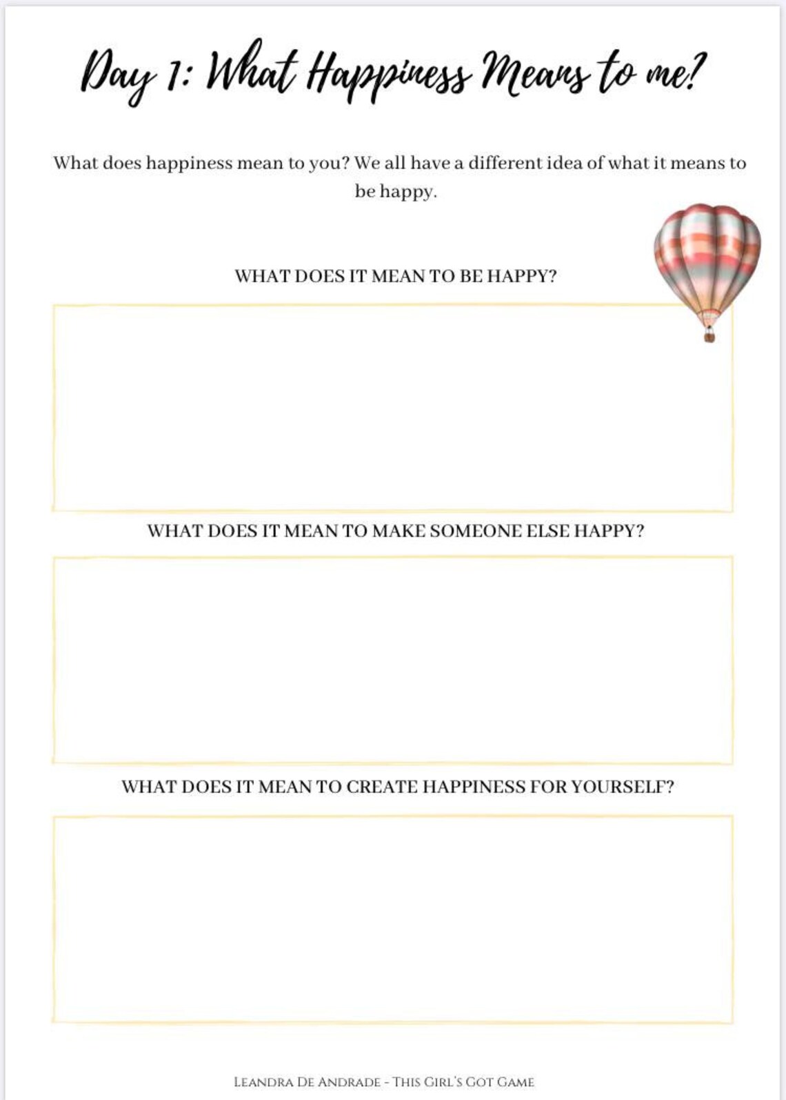 Boosting Happiness Workbook Journal / BUJO Printables / | Etsy UK