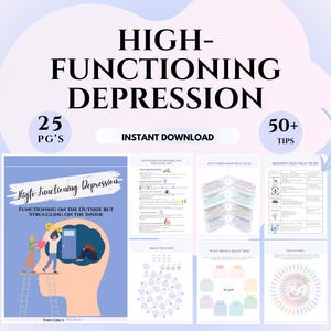 High-functioning Depression Worksheets Persistent Depressive Disorder Therapy Resources CBT ...