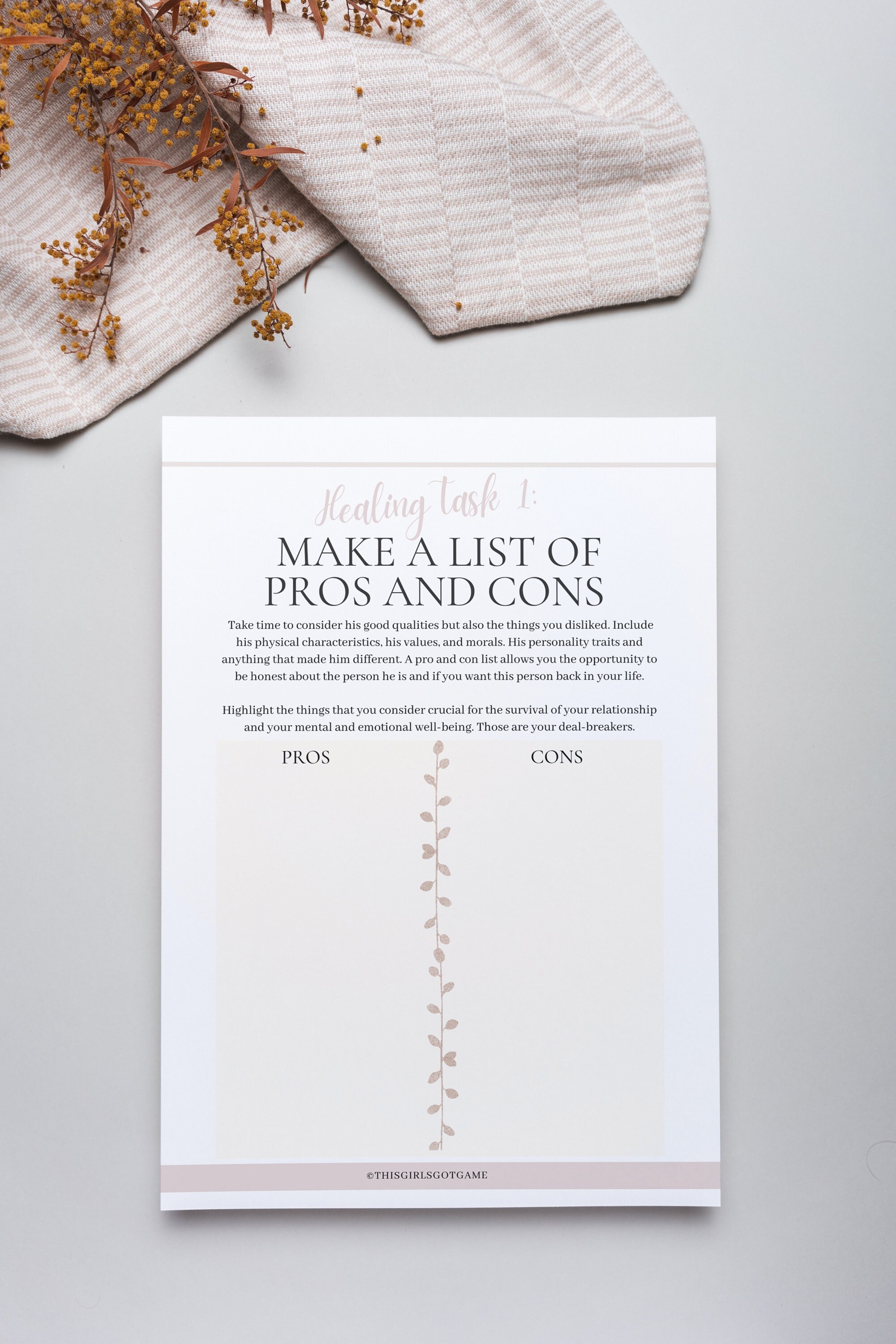 Managing Denial Digital Printable Journal Breakup Recovery Divorce ...