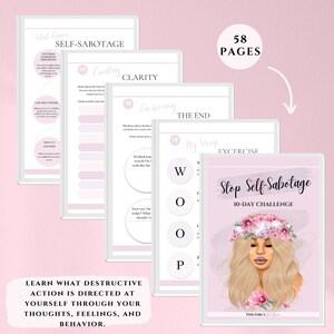 Inner Healing Digital Workbook Bundle Self-sabotage Journal Inner ...