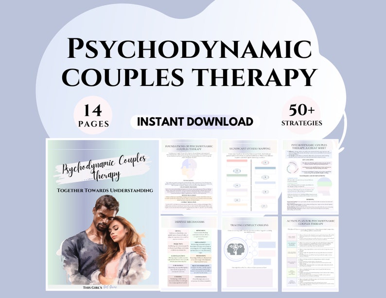 Couples Therapy Worksheets Relationship Counseling Journal Conflict ...