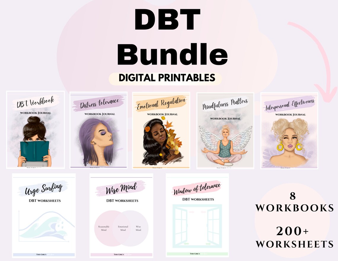 DBT Bundle Coping Skills Printable Handouts Dialectical Behavior ...