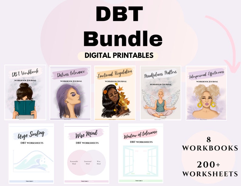DBT Bundle Coping Skills Printable Handouts Dialectical Behavior ...
