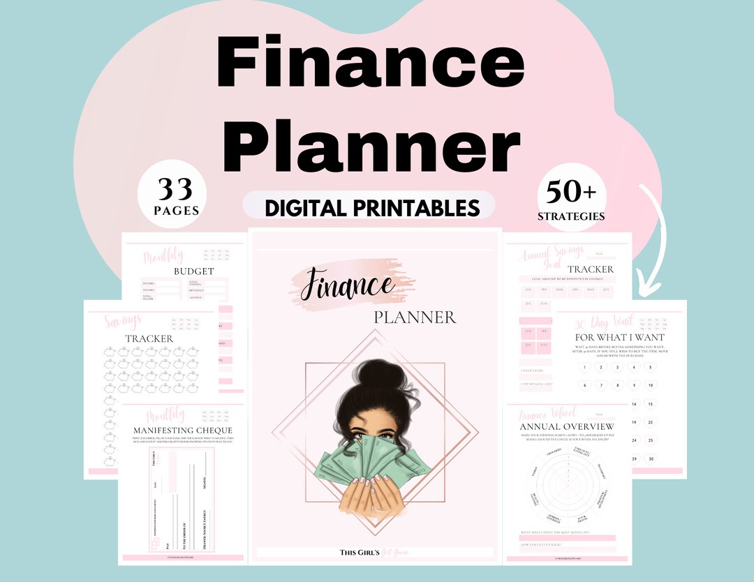 Finance Planner Savings Tracker Debt Tracker Personal Finance ...