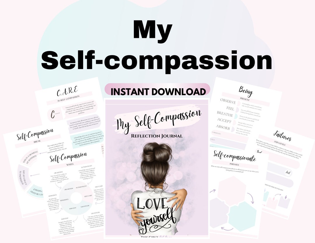 Self Compassion Journal Embracing Inner Growth Self Love Guided Journal ...