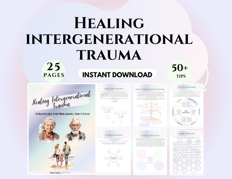 Intergenerational Trauma Worksheets Transgenerational Trauma Workbook ...