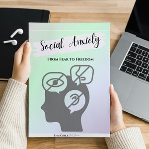 Social Anxiety Workbook CBT Therapy Worksheets SAD Behavioral Therapy ...