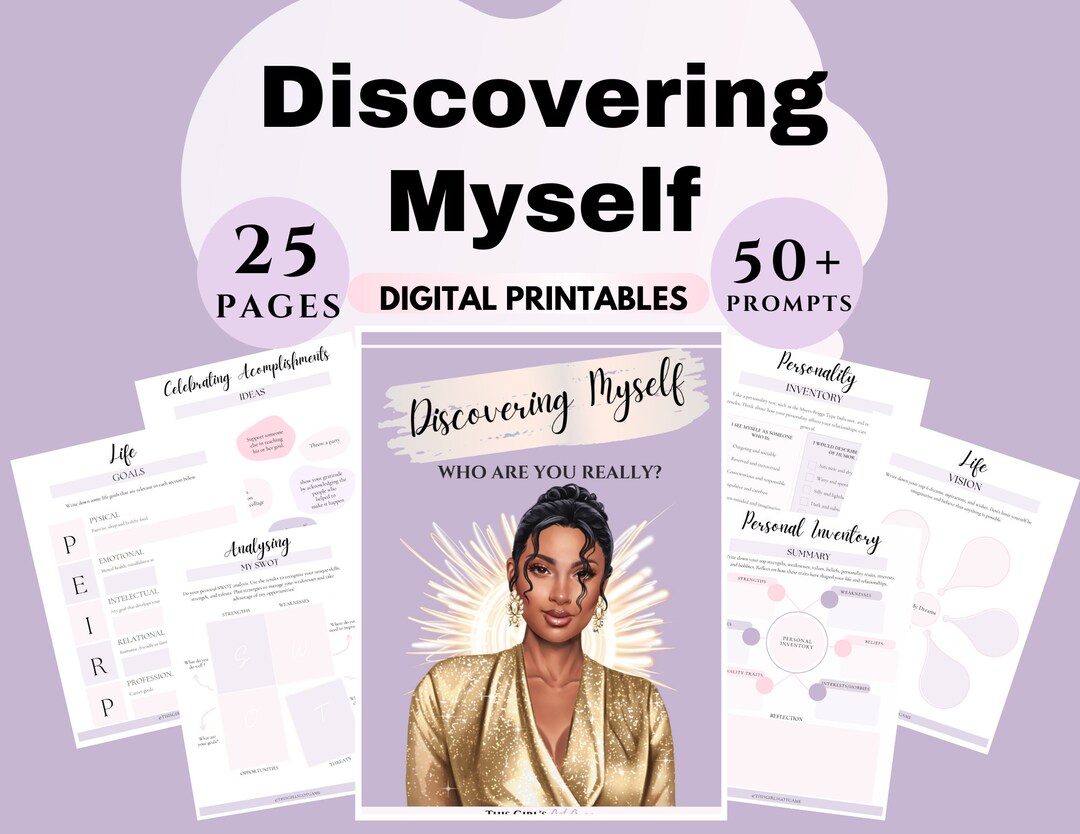 Self Discovery Workbook Journal Emotional Intelligence Journey Self ...