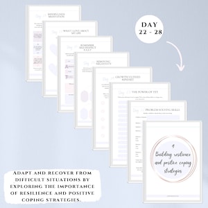 Teen Mental Health Workbook Anxiety Printable Worksheets Self-help ...