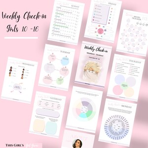 Weekly Check in for Teen Girls Printable Teen Mental Health Journal ...