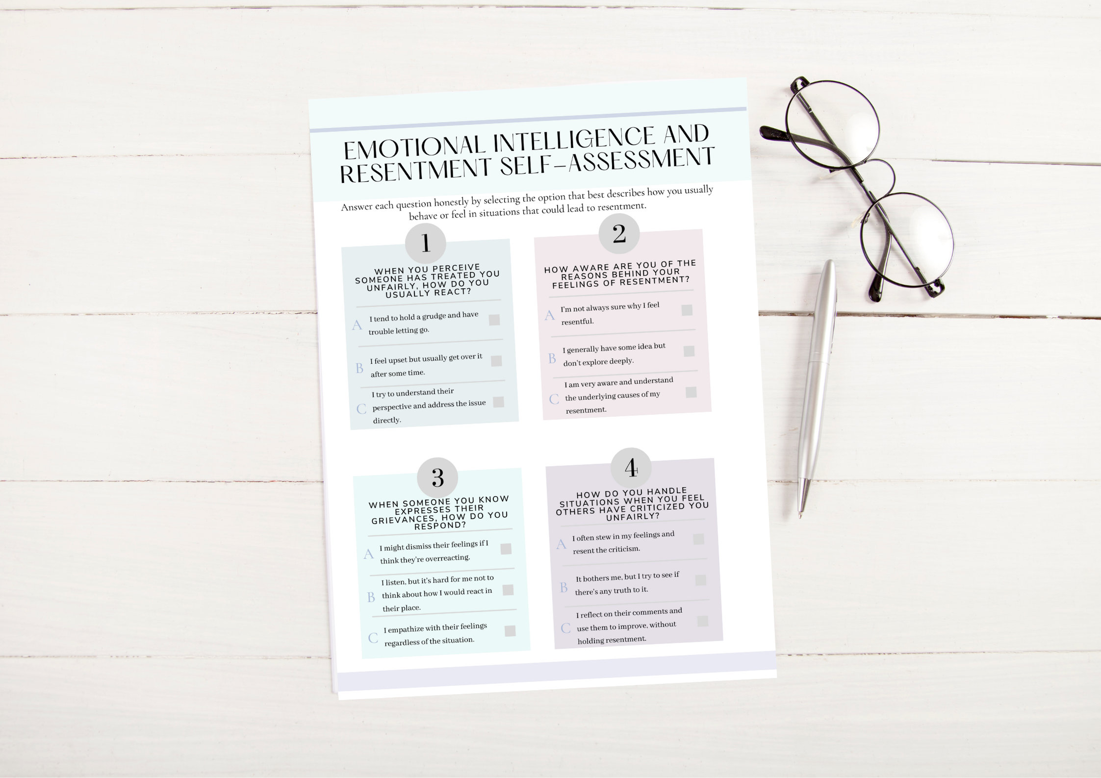 Resentment Cycle Therapy Worksheets Conflict Resolution Workbook Family ...