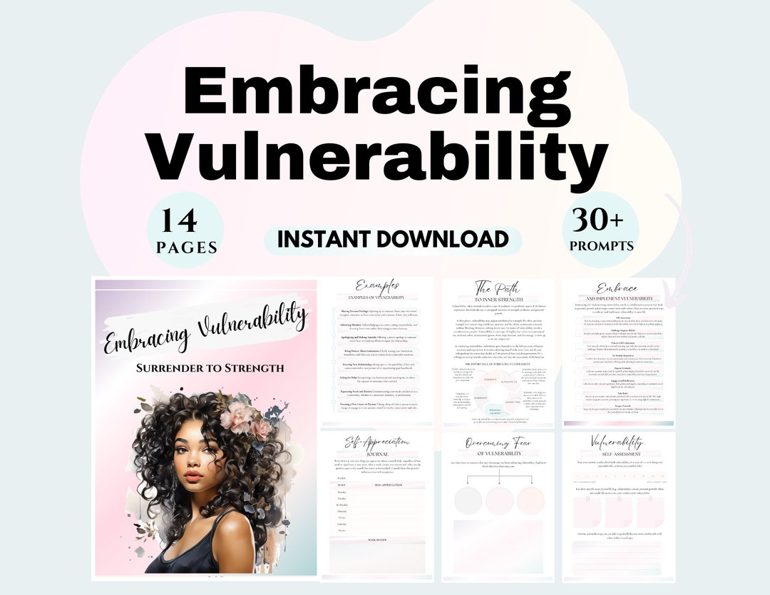 Embrace Vulnerability Planner Journaling Questions Personal Development ...
