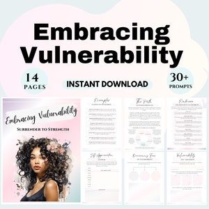 Embrace Vulnerability Planner Journaling Questions Personal Development ...
